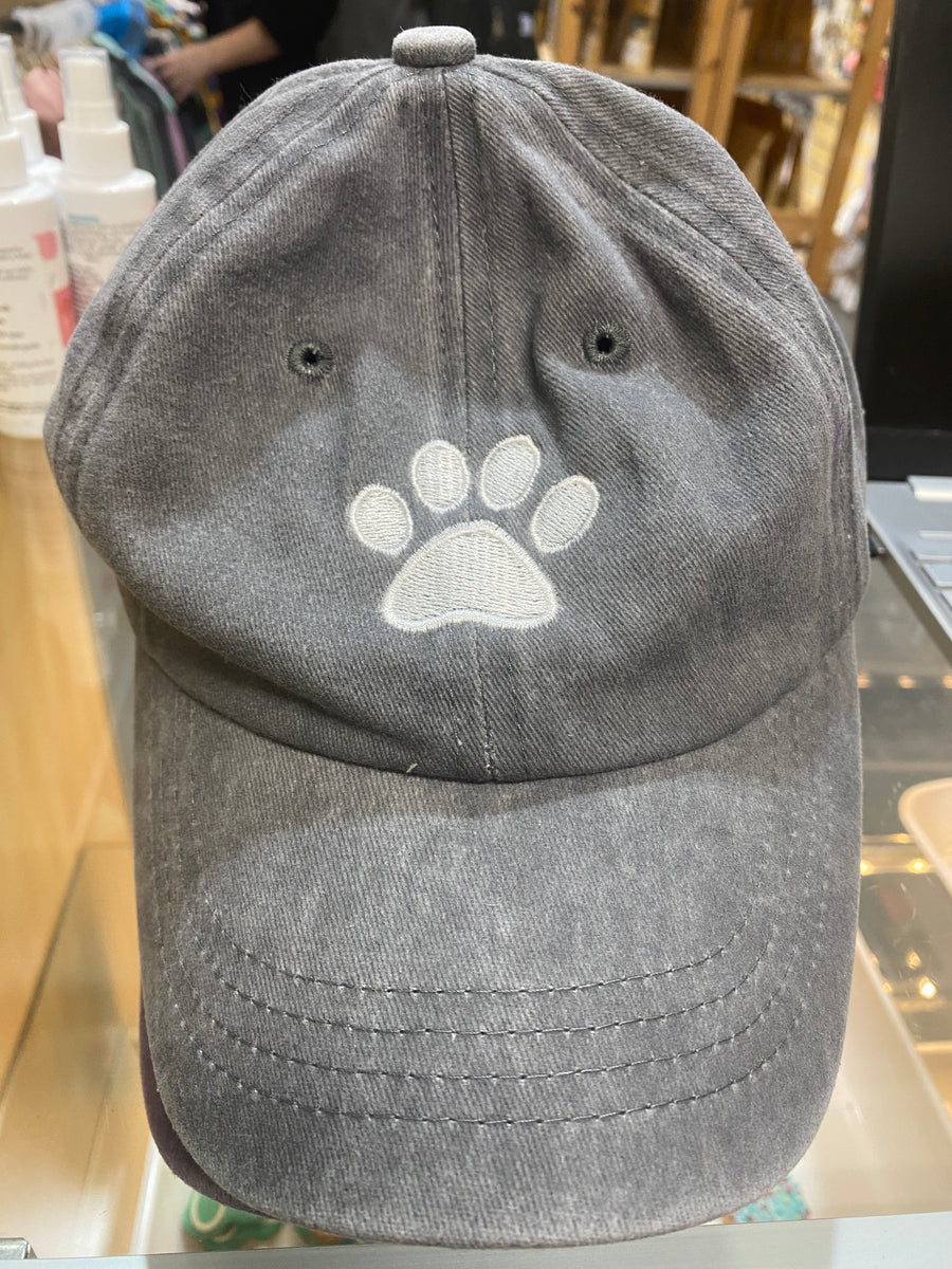 Baseball cap with dog paw print – The Flying Dog n Co